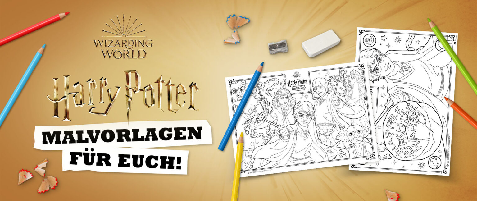 Zaubere Dir Deine Eigene Magische Welt Die Schonsten Harry Potter Ausmalbilder